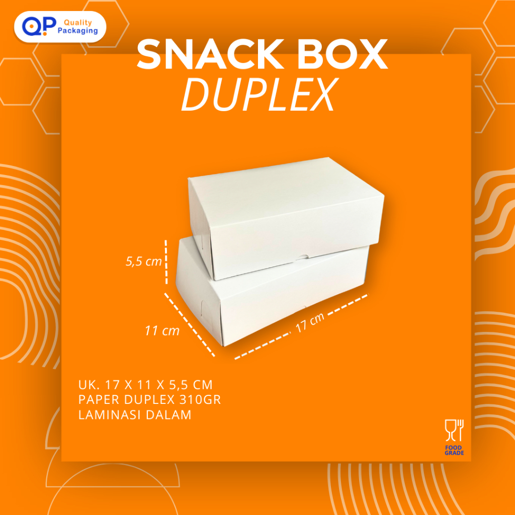 Jual Snack Box Duplex / Dus Nasi / Box Nasi Kecil Fried Chicken Bahan ...