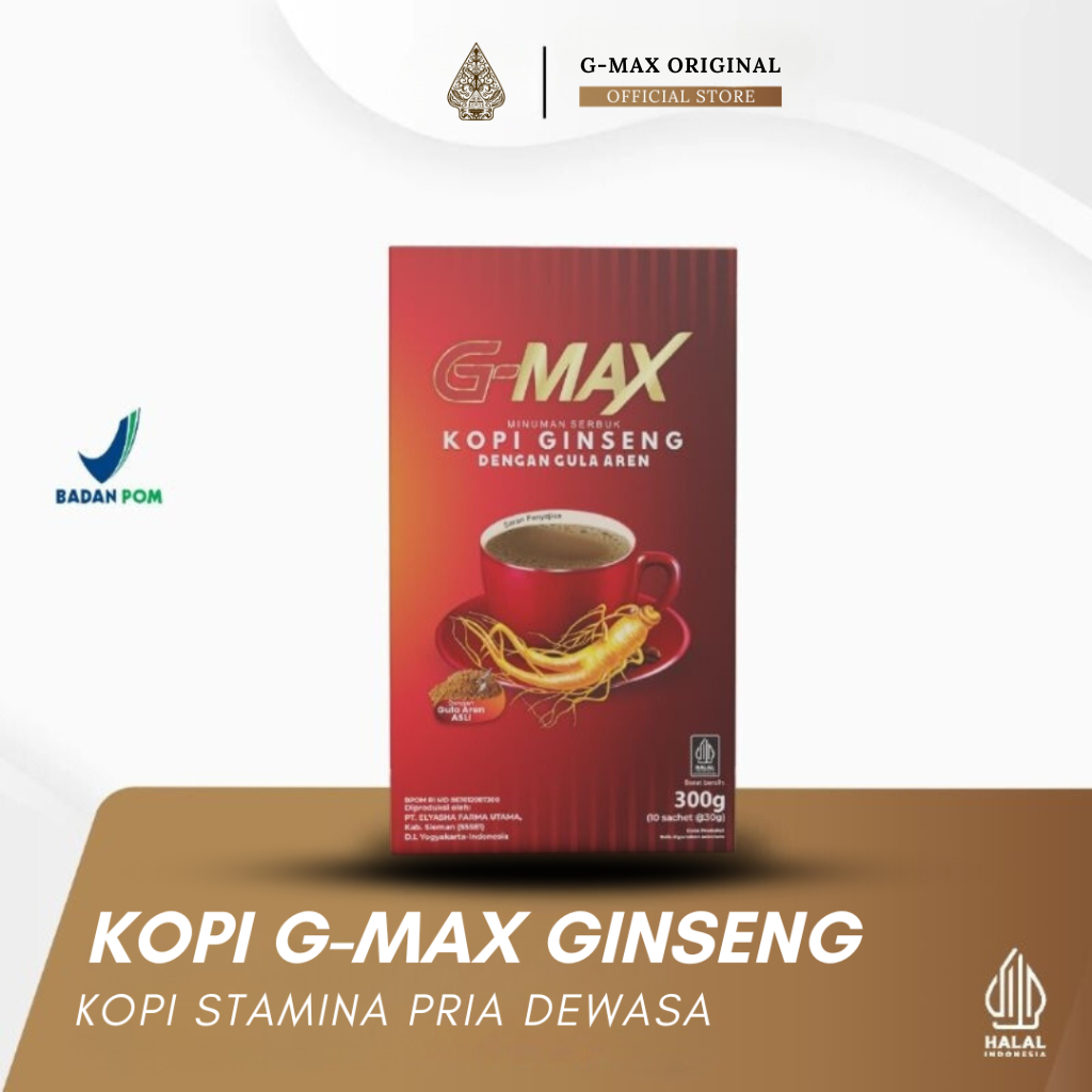 Jual KOPI G MAX ASLI KOPI GINSENG STAMINA PRIA TAHAN LAMA AMAN ( 100% ...