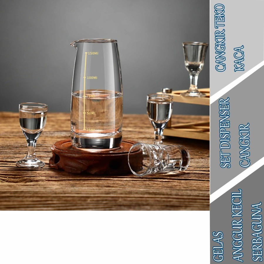 Jual Gelas Anggur Kecil Serbaguna - Set Dispenser Cangkir - Cangkir ...