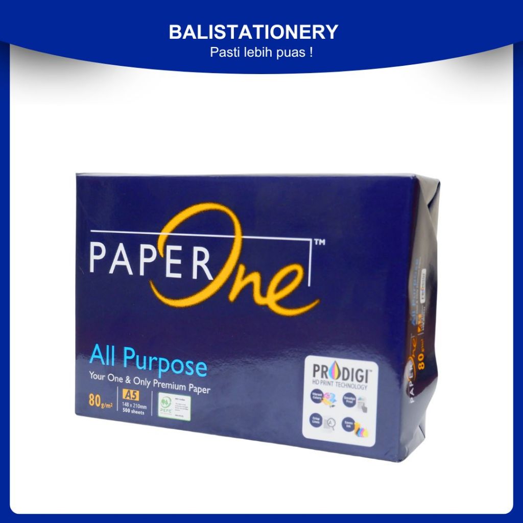 Jual Paperone Kertas HVS A5 80 gram Putih Polos 15 x 21 cm ( 1 rim ) | Shopee Indonesia