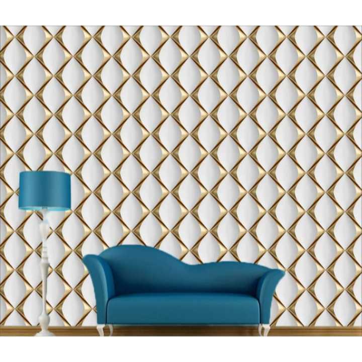 Jual WALLPAPER DINDING RANTAI KOTAK 3D WALLPAPER STICKER MOTIF PUTIH ...