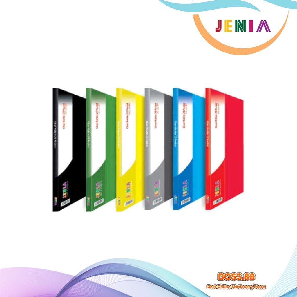Jual CLEAR HOLDER / FOLDER DOKUMEN JENIA F4-20 POLOS (1 PCS) | Shopee ...