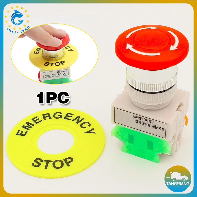 Jual Saklar Emergency Stop/Tombol Jamur Emergensi/Push Button Switch ...