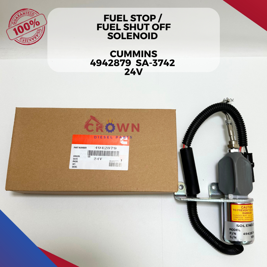 Jual Fuel Stop / Fuel Shut Off Solenoid 4942879 Cummins SA-3742 ...
