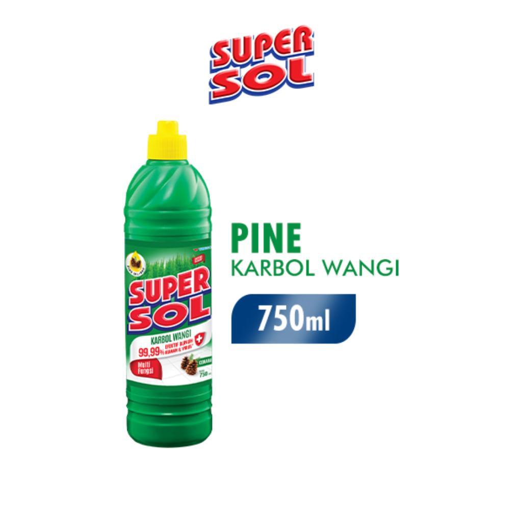 Jual Supersol Pembersih Lantai Karbol Cemara Pine Botol 750 ml | Shopee ...