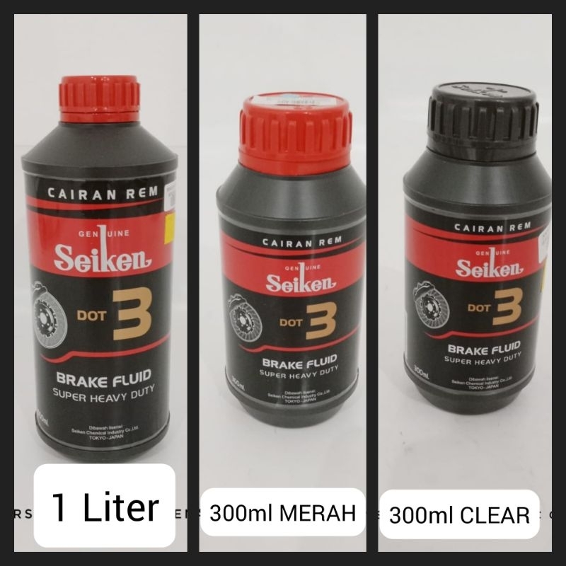 Jual Oli Rem / Minyak Rem / Minyak Kopling / Brake Fluid Seiken DOT 3 ...
