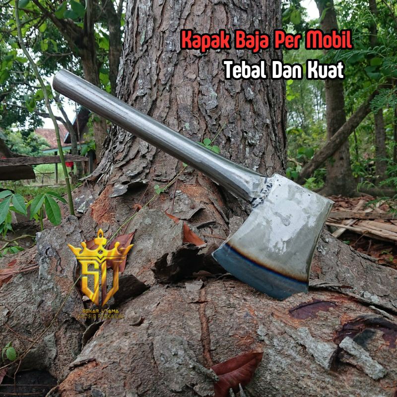 Jual TEBAL Kapak Pisau Daging Dan Tulang Baja Per Asli/ Kampak Siap ...