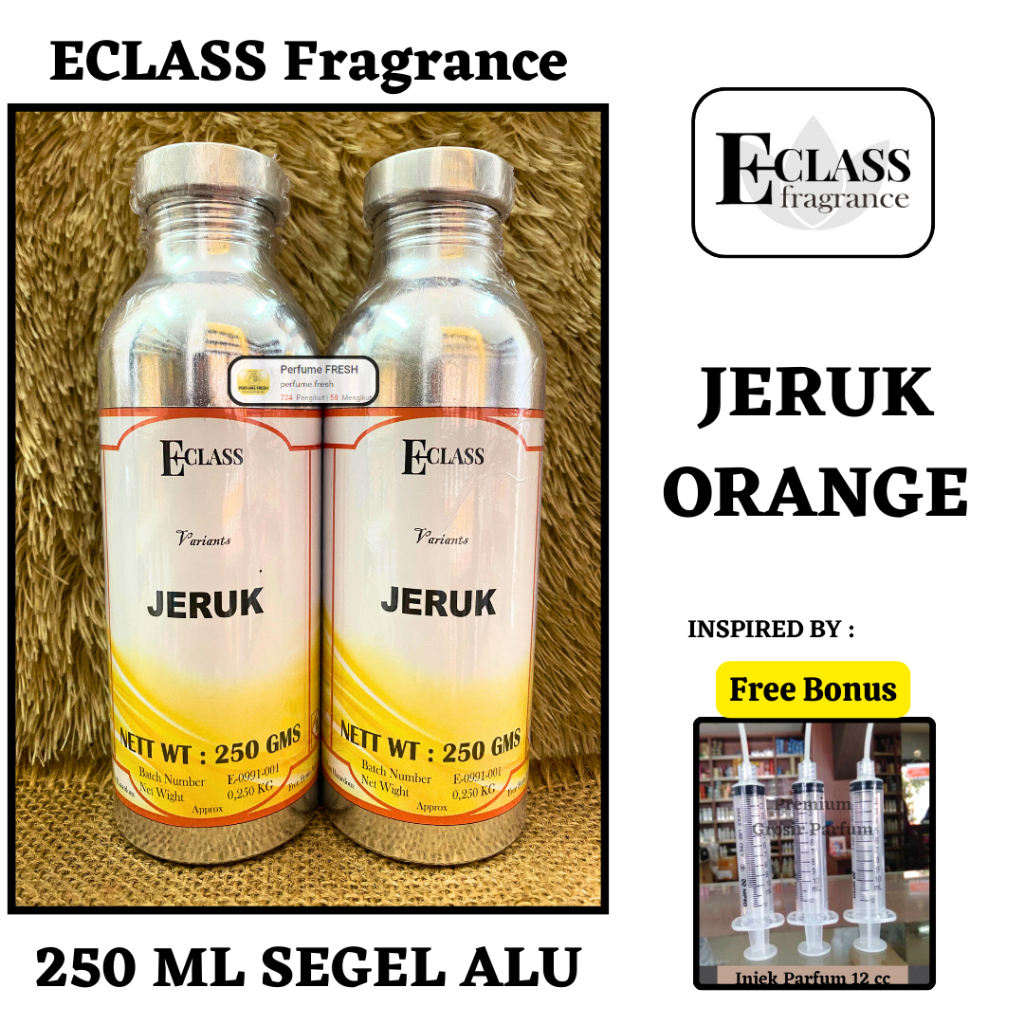 Jual Bibit Murni Parfum JERUK Packing 250 ML SEGEL Alumunium ECLASS ...