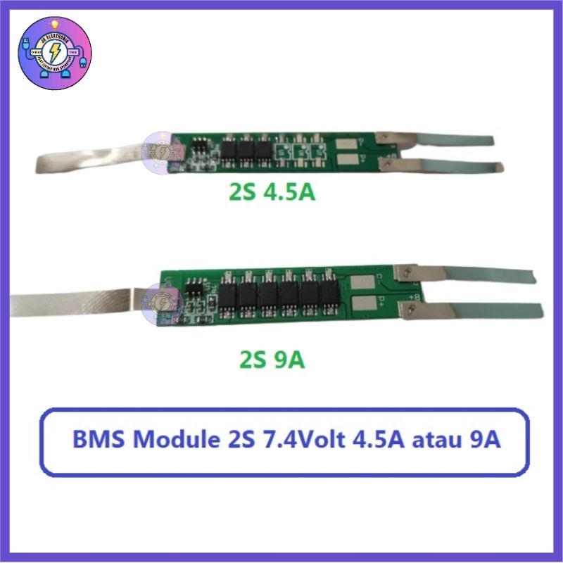 Jual BMS Modul 2S 7.4V 7.4volt Module Pelindung Baterai 18650 ...