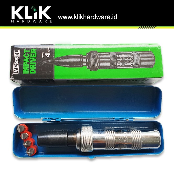 Jual Vessel 2 Obeng Ketok Set 5 Pcs Impact Screwdriver Set | Shopee ...