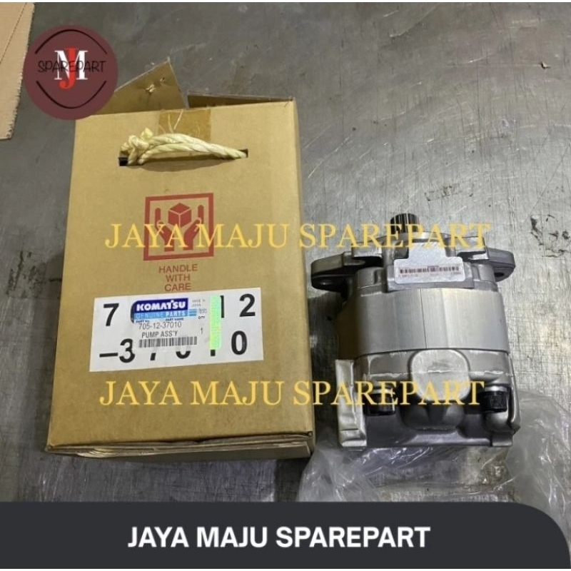 Jual 705-12-37010 PUMP ASS'Y STEERING KOMATSU WA450, WA470 (GENUINE ...