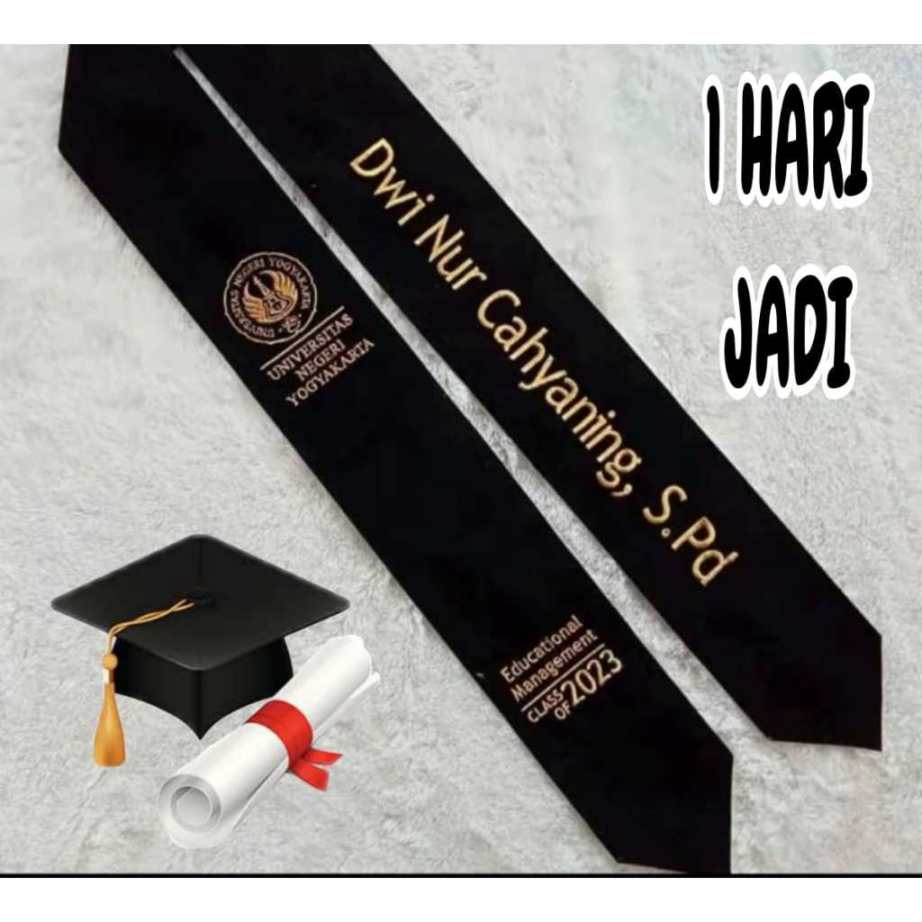 Jual selempang wisuda leher sehari jadi selempang wisuda | Shopee Indonesia Jual selempang wisuda leher sehari jadi selempang wisuda | Shopee Indonesia