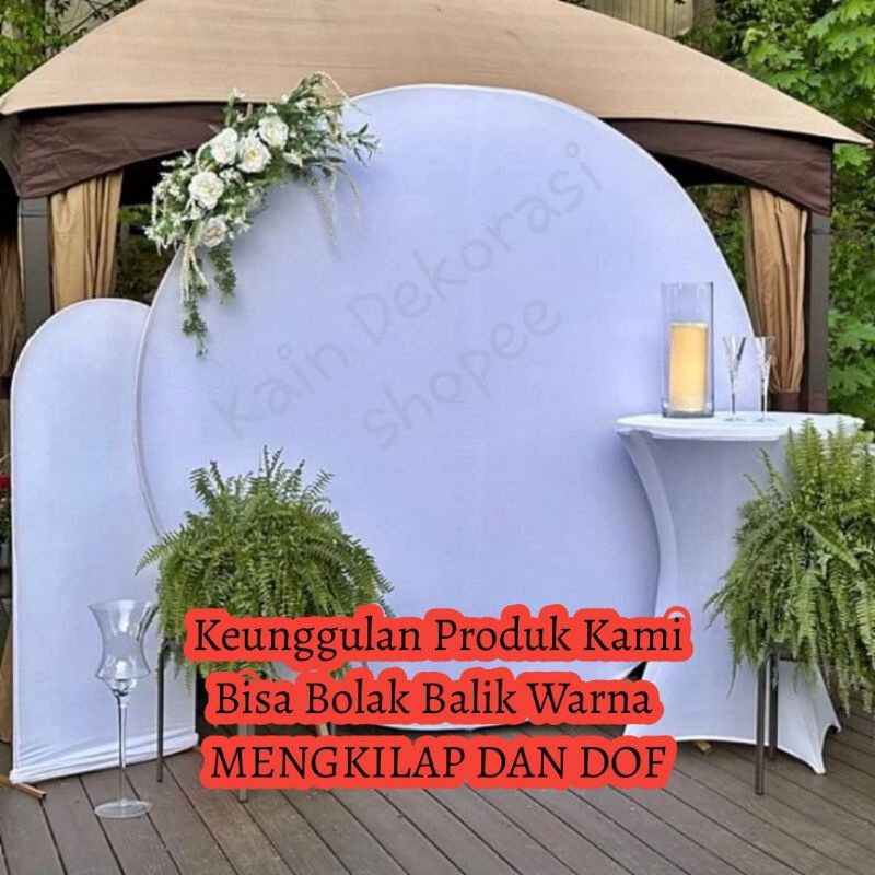 Jual Lingkaran 2 Meter Kain Backdrop Bulat Kain Semi Papan Bulat ...