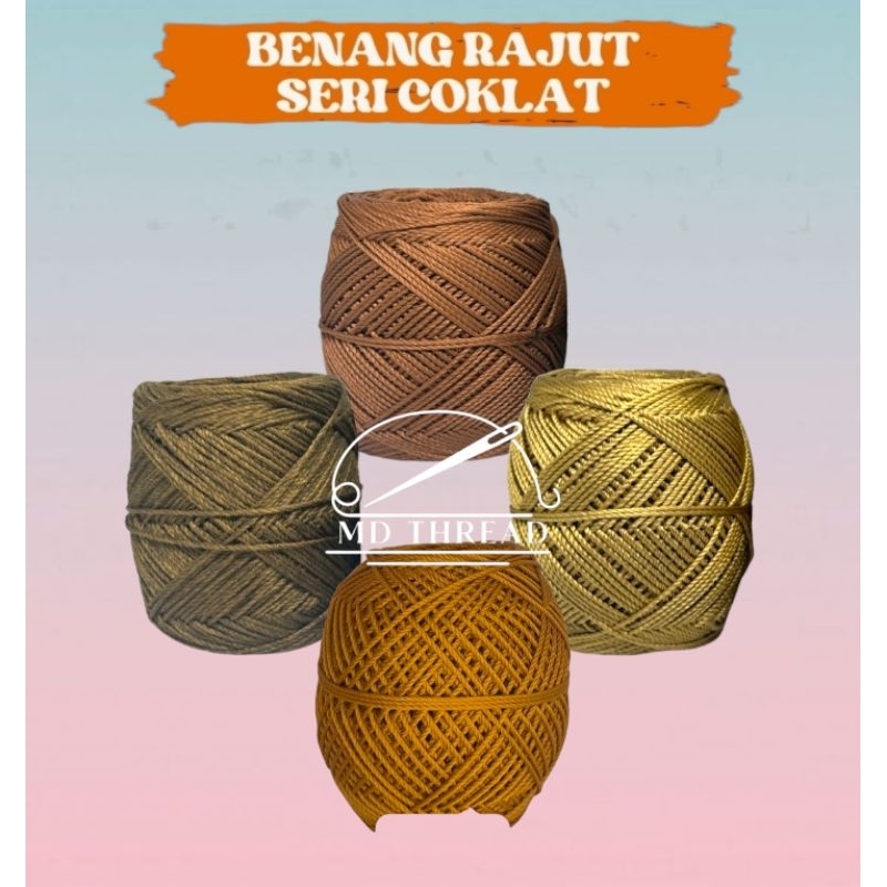 Jual KATALOG 9 BENANG RAJUT POLYESTER KILAP&DOOP SERI COKLAT | Shopee ...