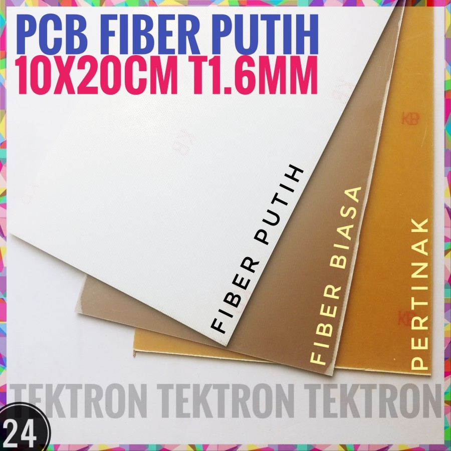 Jual PCB FIBER PUTIH 10X20cm Board Tembaga Polos SINGLE SIDE T 1.6mm ...