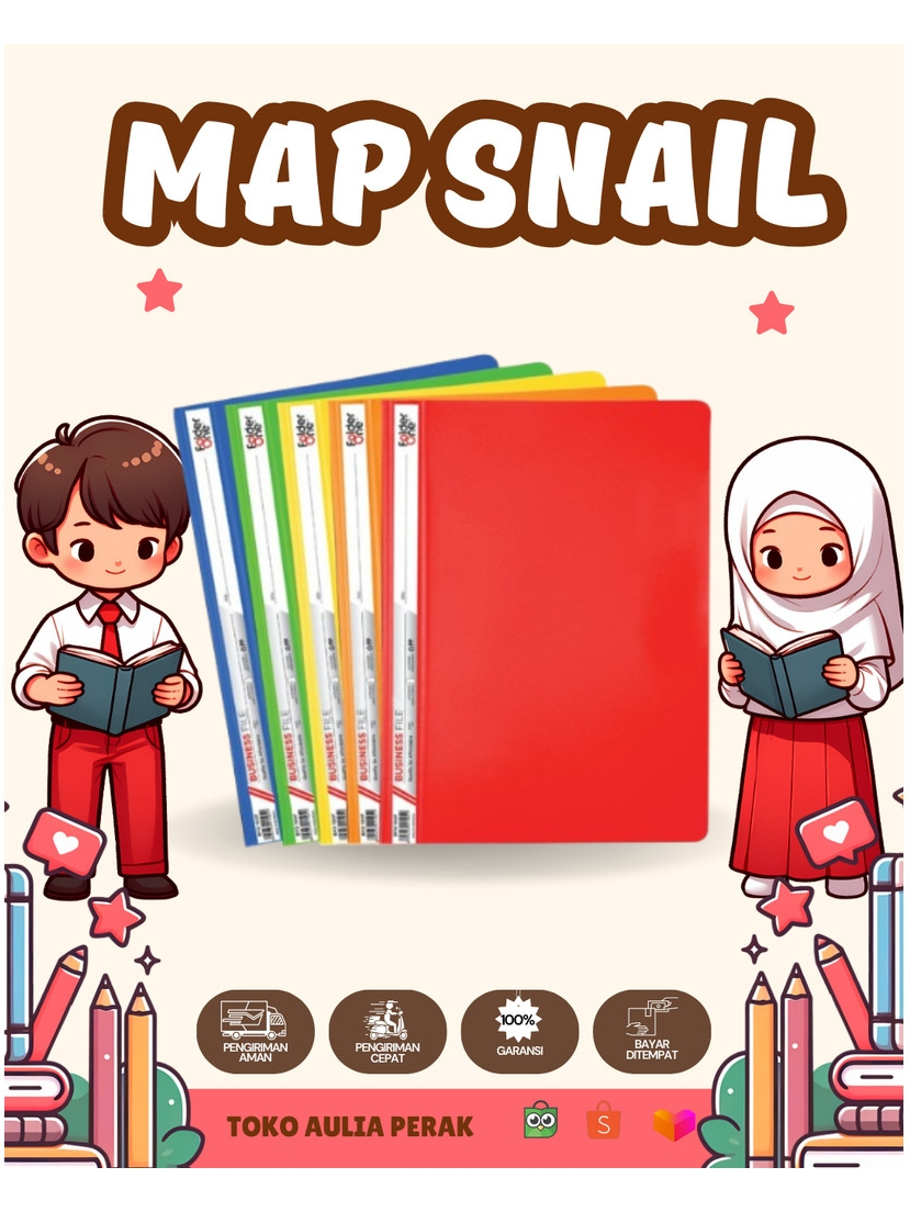 Jual Map sekolah 12 pcs Map Bisnis / Bisnis file folio / F4 Map Snel ...