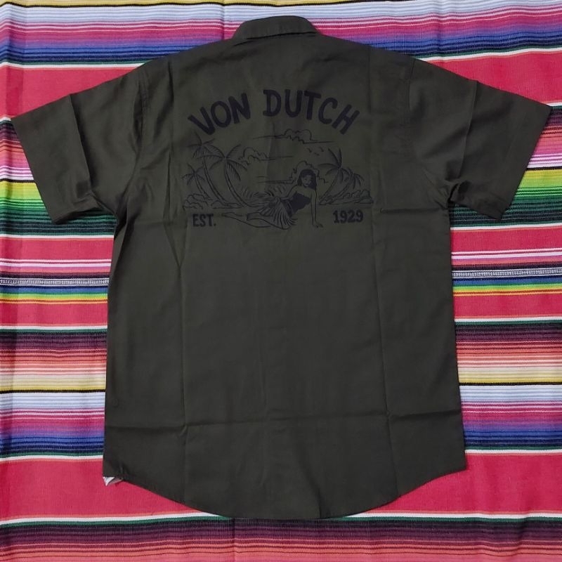 Jual WORKSHIRT - VON DUTCH - ORIGINAL - L | Shopee Indonesia