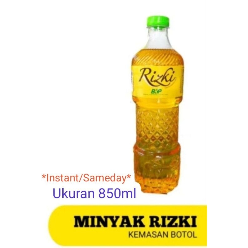 Jual Minyak Goreng Merk Rizki Instant Paketan 1Botol Ukuran 850ml ...