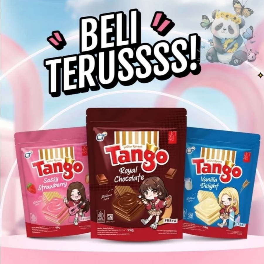 Jual Tango Wafer Pouch 99Gr EXCLUSIVE JKT48 Rasa Coklat Vanilla ...