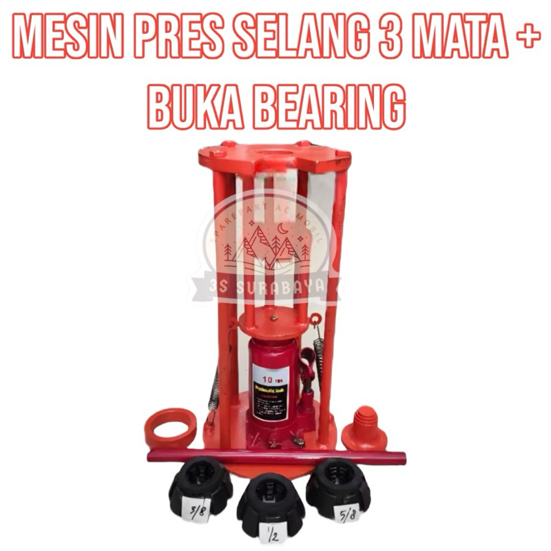Jual Mesin pres press selang Ac mobil 3 mata Press Alat buka bearing ...