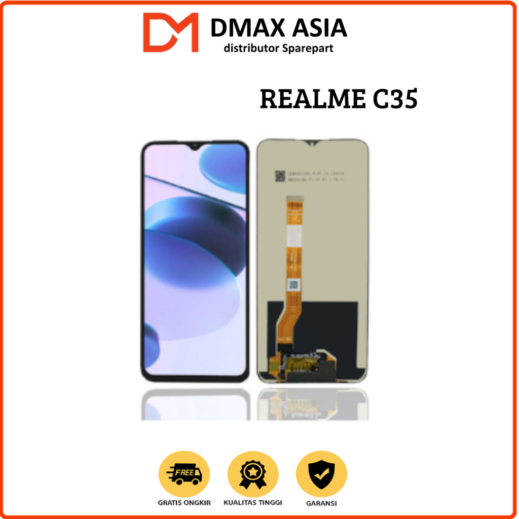 Jual H-FIX LCD TOUCHSCREEN FULLSET OPPO REALME C35 / REALME C31 / NARZO 50A PRIME ORIGINAL ...