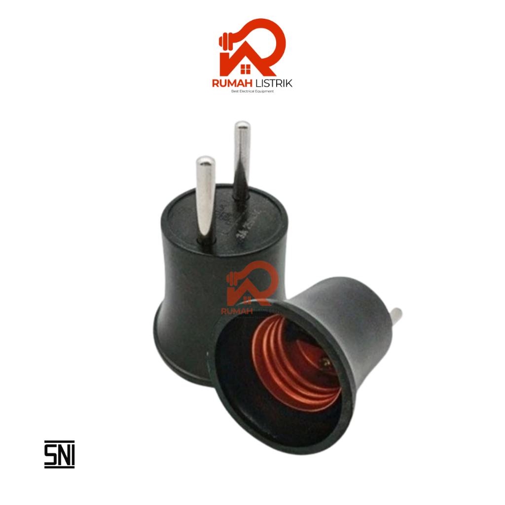 Jual Lumment 6704 Fitting Colok E27 Fiting Lampu Tidur Colokan Listrik Hitam & Putih | Shopee ...
