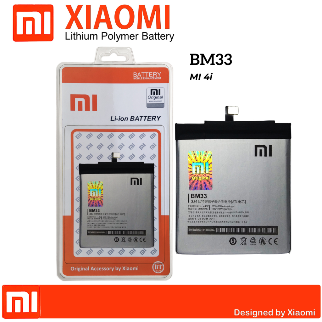 Jual Baterai Batre Battery BM33 For Xiaomi 4i / MI 4i – BM33 | Shopee ...