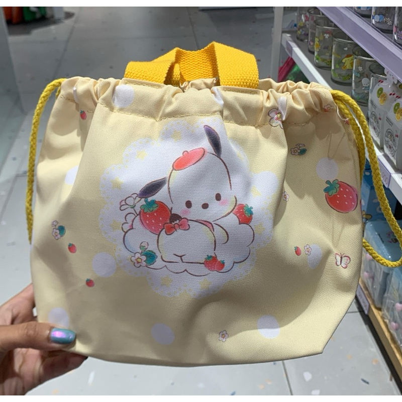 Jual Miniso Sanrio Characters Drawstring Bento Bag (Pochacco) | Shopee Indonesia