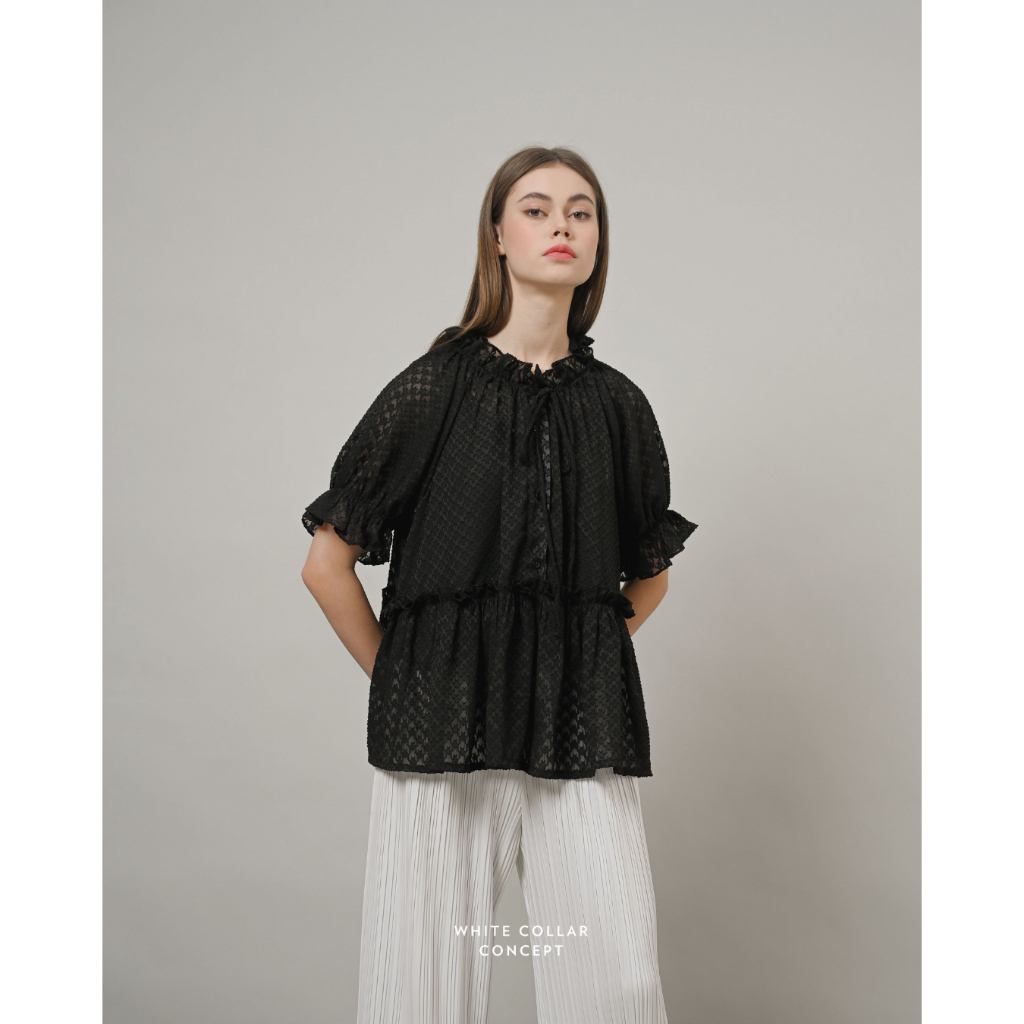 Jual WHITE COLLAR CONCEPT - MADIE BLOUSE / BLOUSE CANTIK | Shopee Indonesia