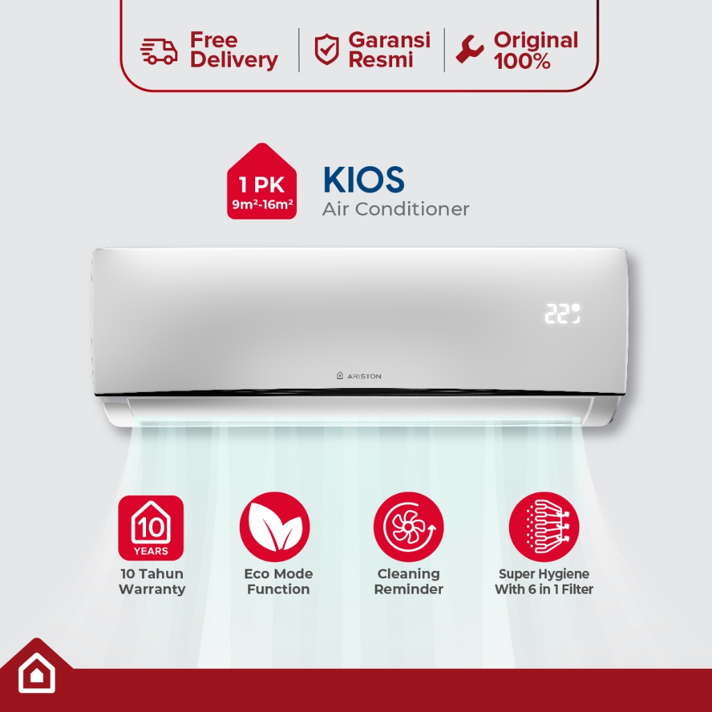 Jual Ariston AC Standard 1 PK KIOS 9 R32 | Shopee Indonesia
