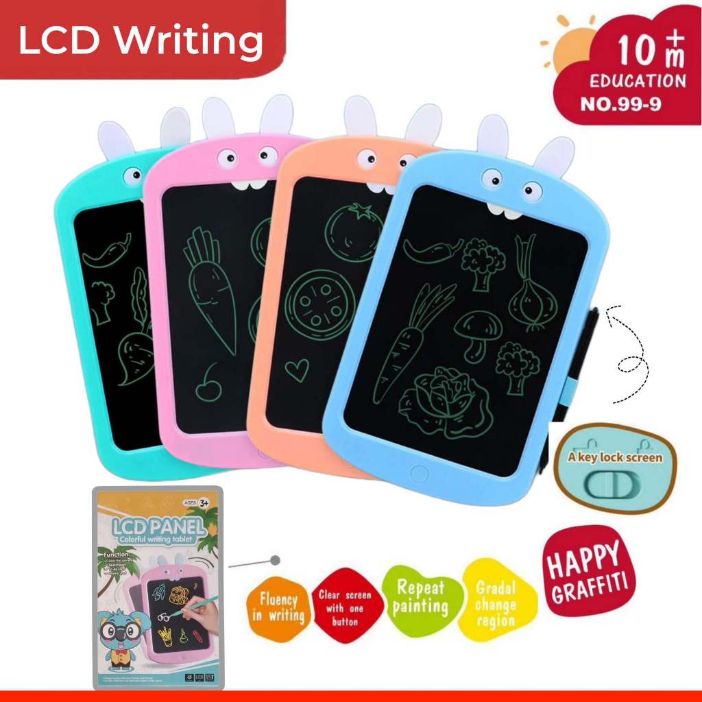 Jual LCD Writing tablet 8,5 & 9 inch / Papan Tulis Mainan Anak | Shopee ...