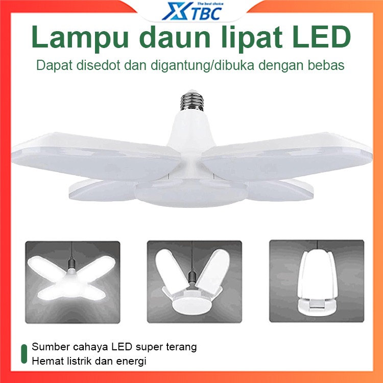 Jual XTBC Lampu Bohlam Lipat Model Kipas 4 Sayap 28Watt / Lampu Foot ...
