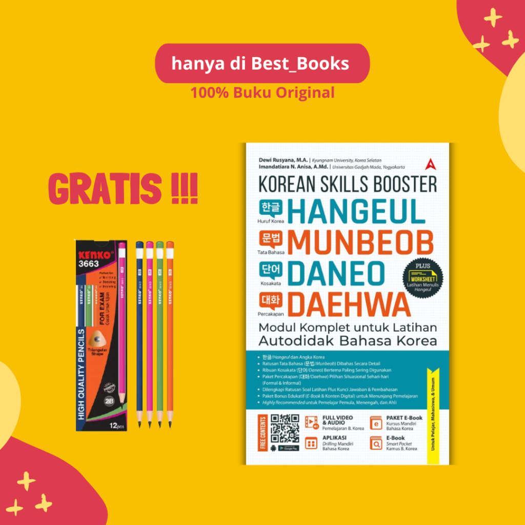 Jual Andaliman Books - Buku Korean Skill Booster Hangeul Munbeob Daneo ...