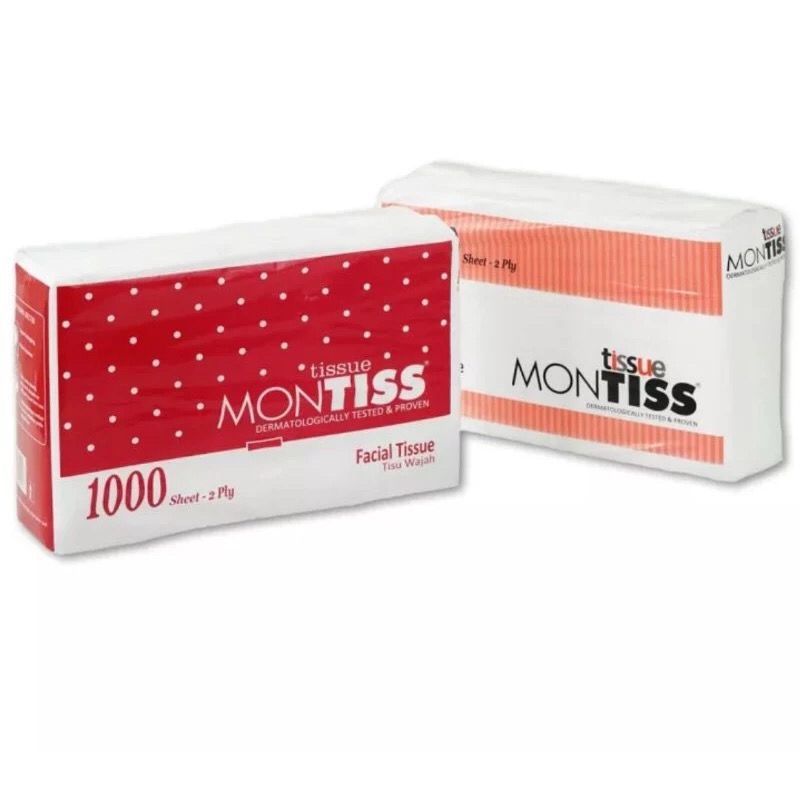 Jual MONTISS FACIAL TISSUE 2PLY 1000'S JUMBO PACK / TISSU MONTIS ...
