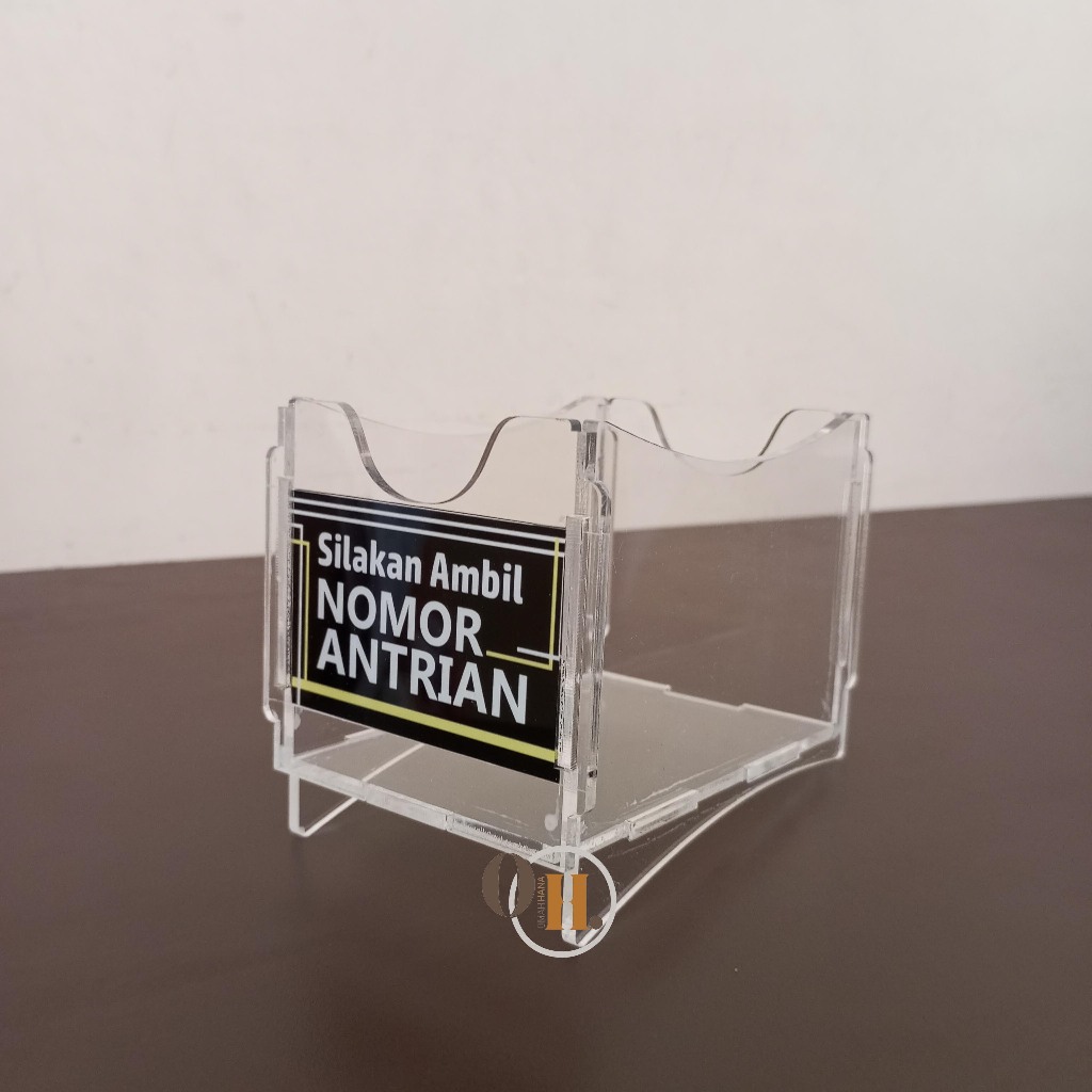 Jual Akrilik Tempat Kartu Antrian -Kotak Akrilik untuk kartu Antrian ...