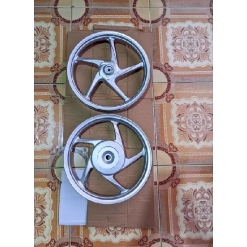 Jual VELG RING 14 FULL SET DEPAN BELAKANG MOTOR HONDA BEAT 2014-2015 ...