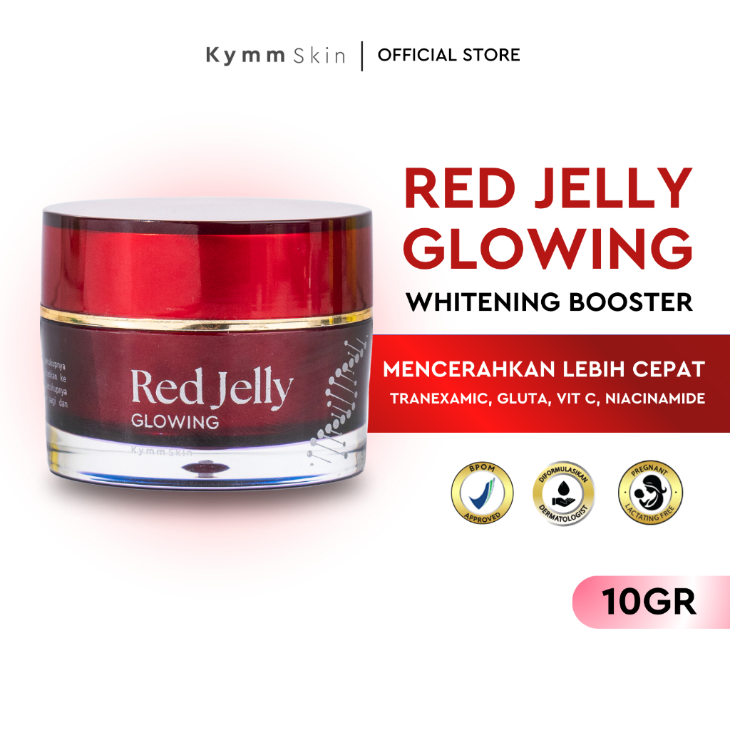 Jual KYMM SKIN Red Jelly Super Glowing Whitening Booster 10GR ...