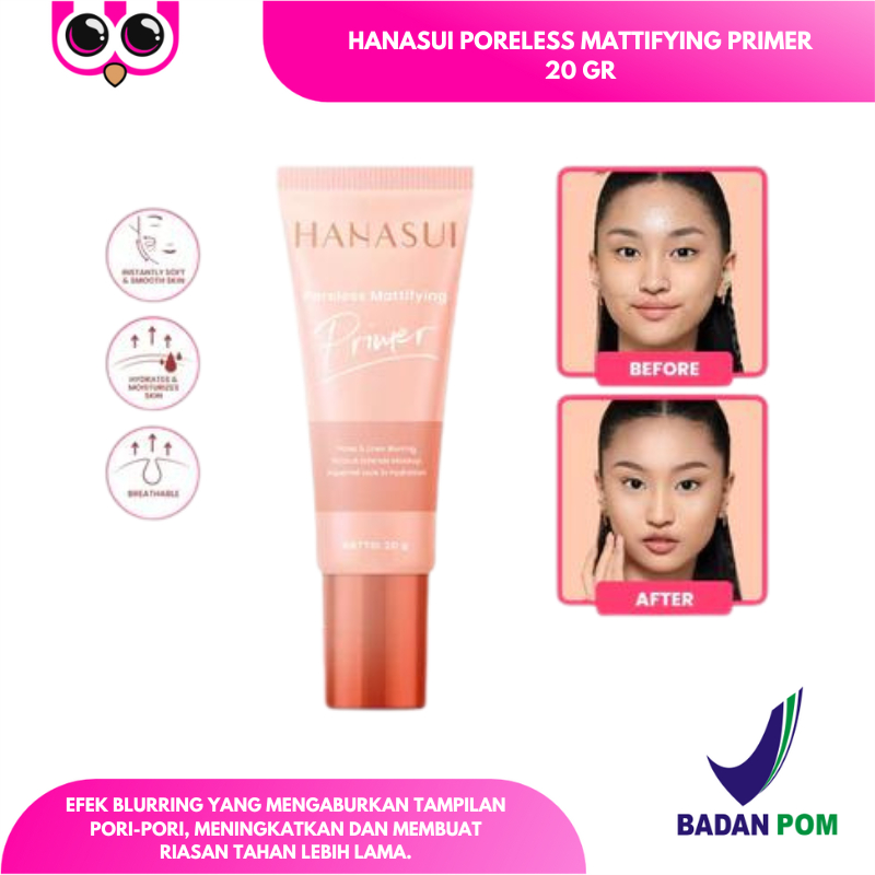 Jual HANASUI PORELESS MATTIFYING PRIMER 20 GR BASE MAKEUP PELEMBAB ...