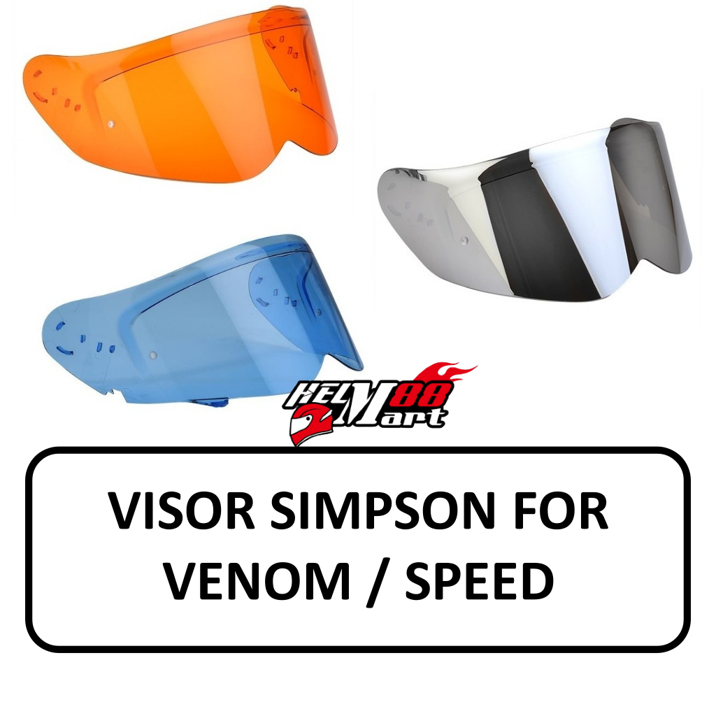 Jual Visor SIMPSON Venom/ Ghost Bandit / Speed - Kaca Helm Simpson ...