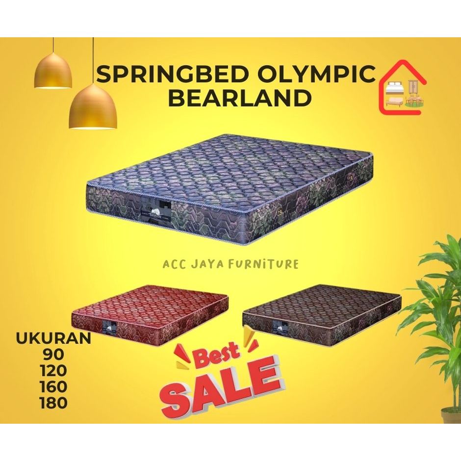 Jual Kasur Springbed Olympic Bearland Kasur Saja Atau Full Set Divan