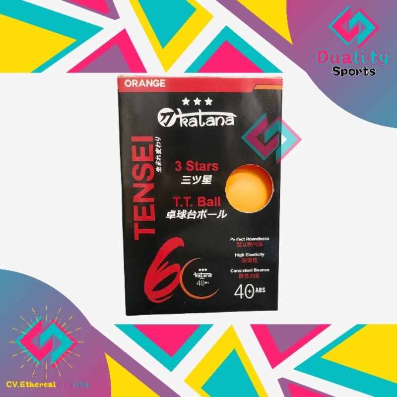 Jual Bola Pingpong / Tenis Meja Katana 3 Star Original (isi 6) | Shopee Indonesia