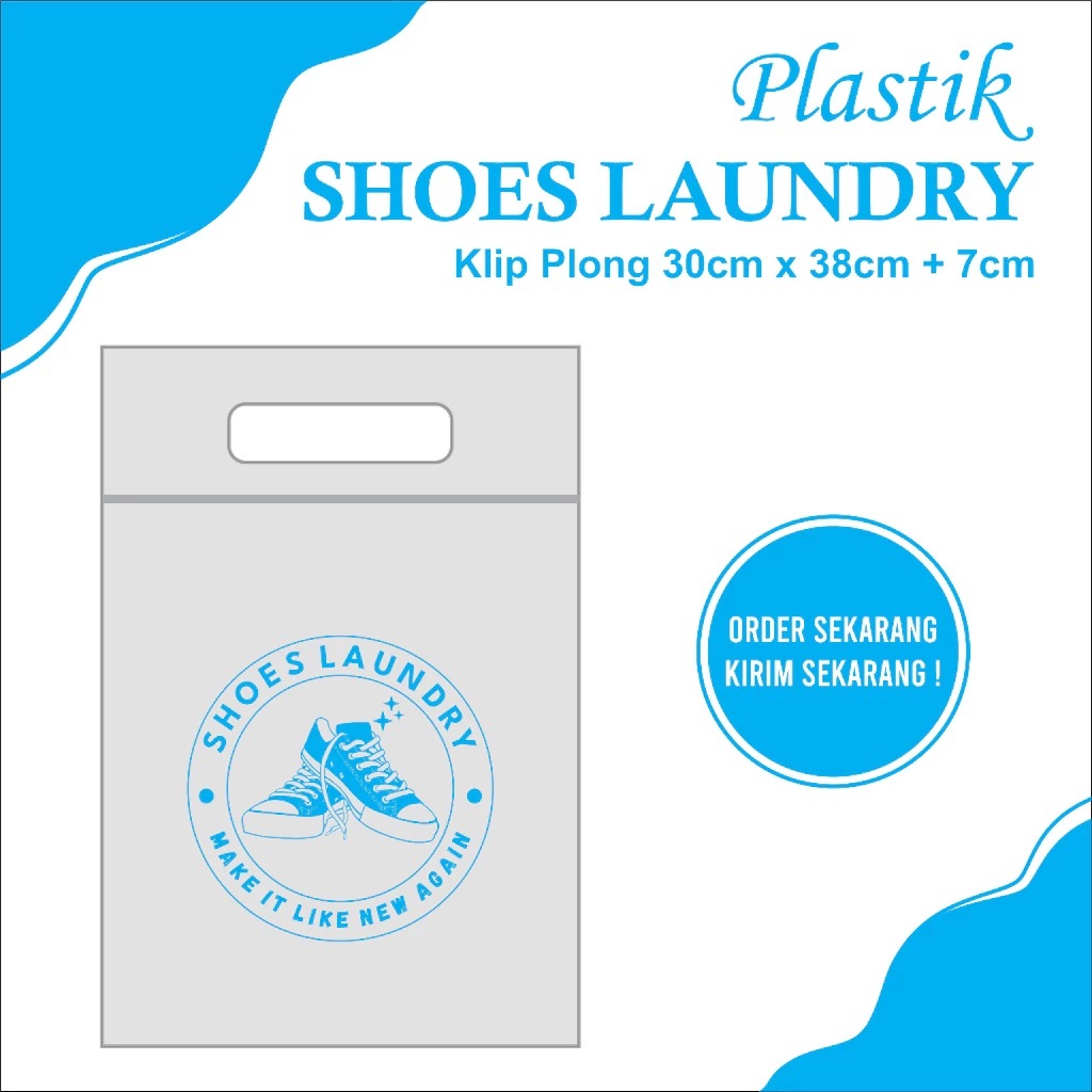 Jual (Isi 50pcs) Plastik Laundry Sepatu, Plastik Shoes Laundry, Ziplock ...
