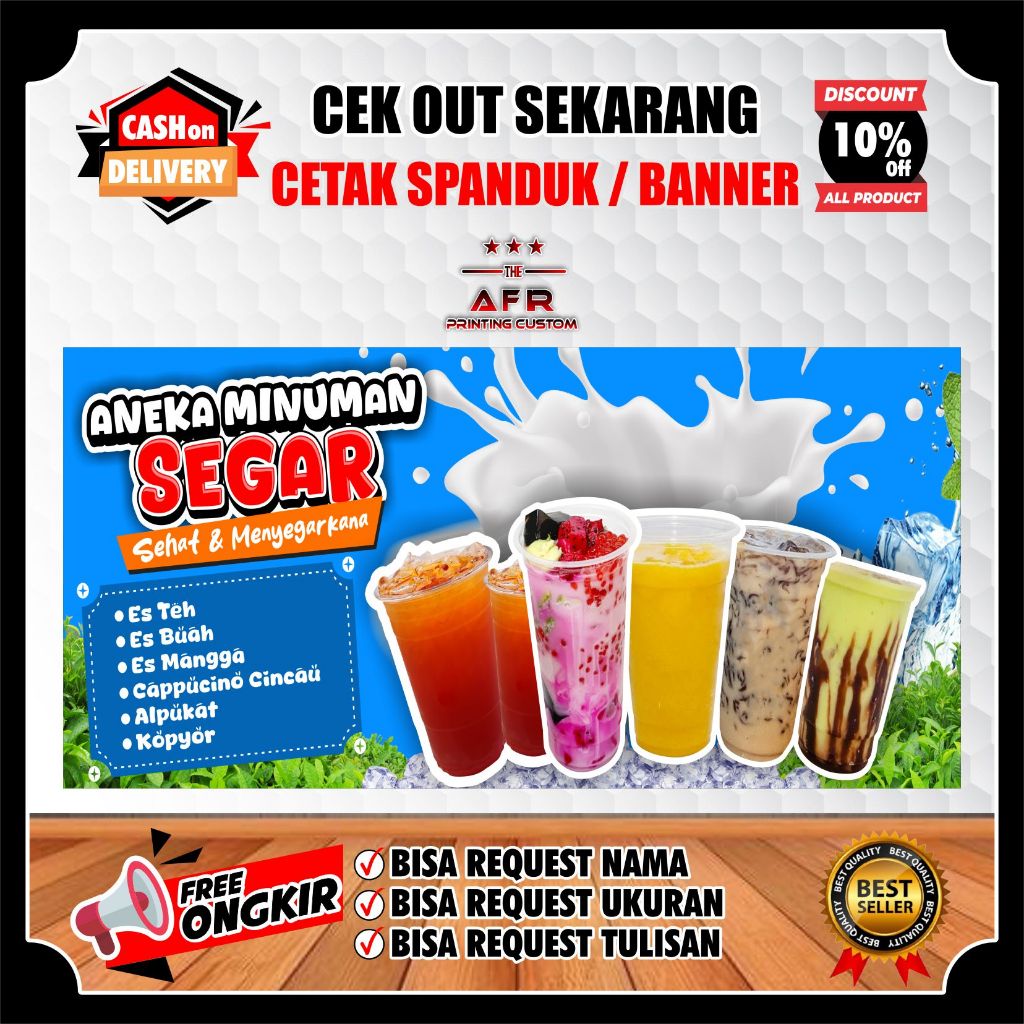 Jual SPANDUK/BANNER/BACKDROP ANEKA MINUMAN SEGAR, BANNER JUALAN ANEKA ...