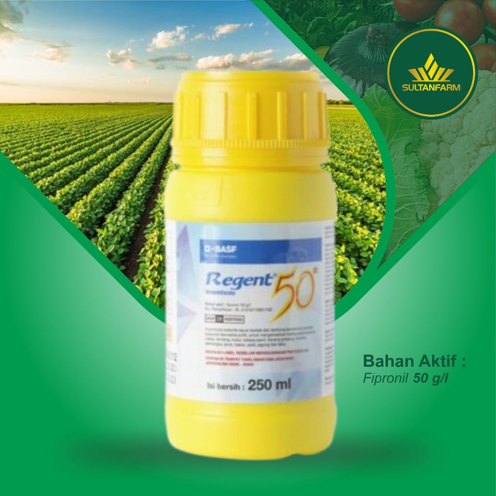 Jual REGENT 50 SC INSEKTISIDA 250ML PENGENDALI HAMA KUTU/ULAT/HAMA ...