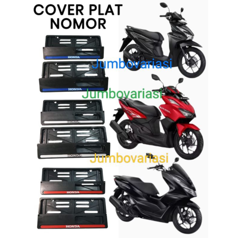 Jual Baru bingkai frame plat nomor logo honda original sepasang ...