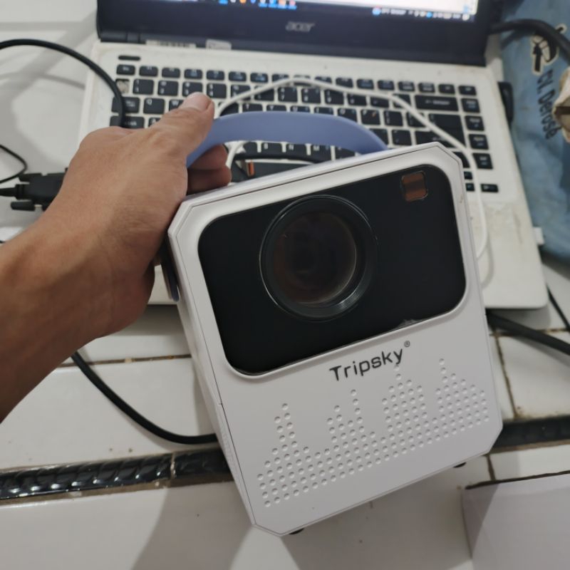 Jual PROYEKTOR ANDROID TRIPSKY T2 MINI | Shopee Indonesia