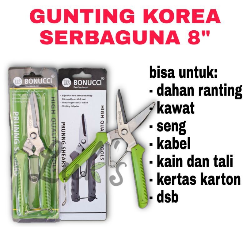 Jual Gunting Dahan Ranting Buah / Gunting Korea / Gunting Pruning ...