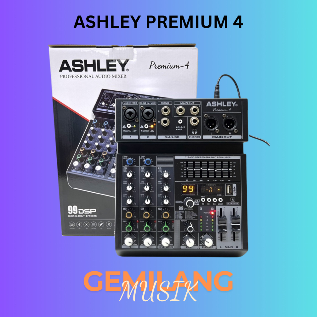 Jual MIXER AUDIO ASHLEY PREMIUM 4 PREMIUM4 PREM 4 99 DSP BLUETOOTH USB RECORDING ORIGINAL ...