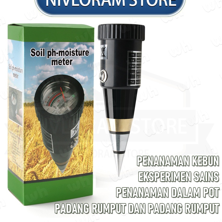 Jual VT5 Pointer Feild Garden Clay Humidity Meter With PH Clay PH ...
