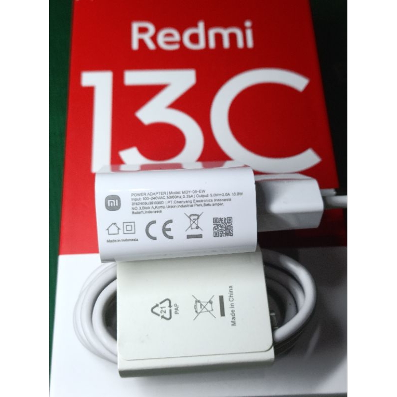 Jual CHARGER BAWAAN REDMI 13C 10 WATT ASLI COPOTAN ORIGINAL | Shopee ...